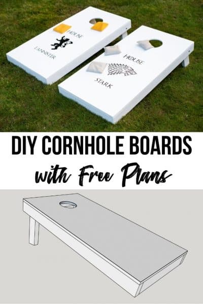 DIY Cornhole Boards with Free Plans - The Handyman's Daughter