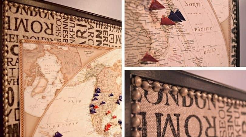 Diy Push Pin World Map With 100 Map Pins Our World Travels