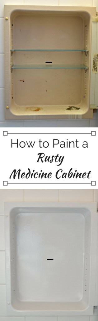 How to Paint a Rusty Medicine Cabinet - The Handyman's Daughter