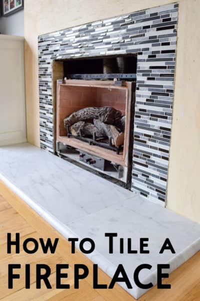 How to Tile Over a Brick Fireplace - The Handyman's Daughter