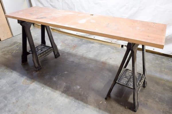 DIY Workbench with Steel Frame - The Handyman's Daughter
