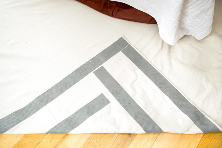 DIY Area Rug from a Canvas Drop Cloth - The Handyman's Daughter