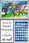 How to Frame a Poster for Less than $10 - The Handyman's Daughter