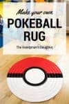 DIY Pokeball Rug for Pokemon Themed Bedroom - The Handyman's Daughter
