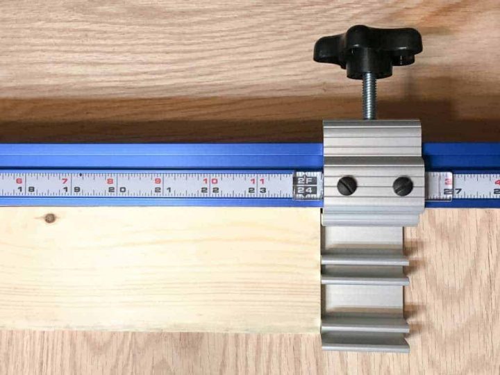 Miter Saw Fence and Kreg Stop Block Track System - The Handyman's Daughter