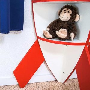 DIY Rocket Bookshelf for Space Themed Bedroom - The Handyman's Daughter