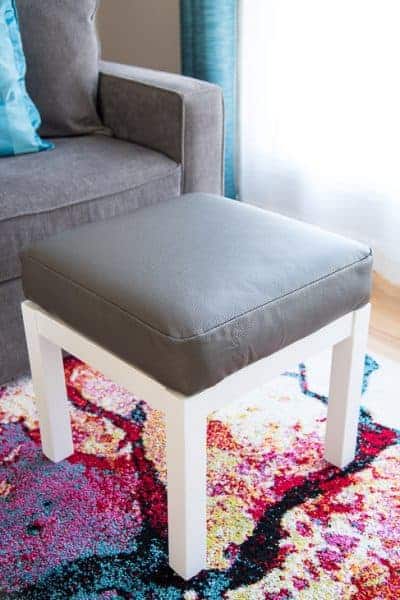 How to Reupholster an Ottoman - The Handyman's Daughter