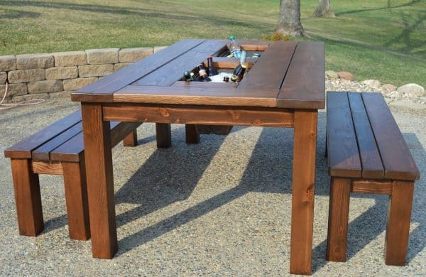 20 DIY Picnic Table Ideas to Build this Summer - The Handyman's Daughter