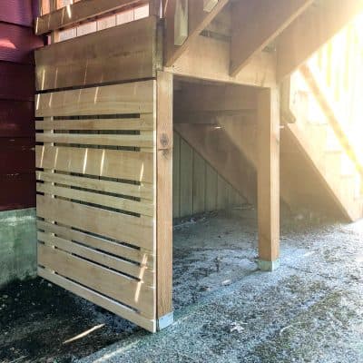 Under Deck Storage with Removable Fence Panel - The Handyman's Daughter