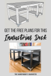 DIY Industrial Computer Desk Plans and Tutorial - The Handyman's Daughter
