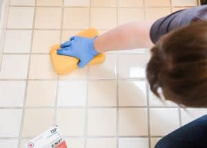 How to Paint Tile Floors (and avoid peeling!) - The Handyman's Daughter
