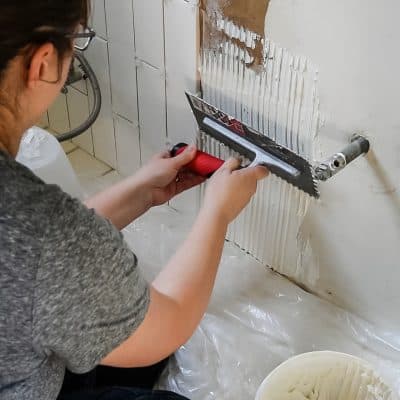 How to Install Vertical Subway Tile - The Handyman's Daughter