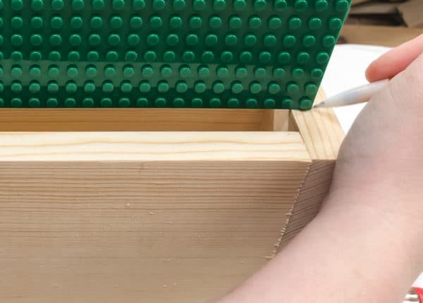 DIY Lego Bin with Baseplate Storage - The Handyman's Daughter
