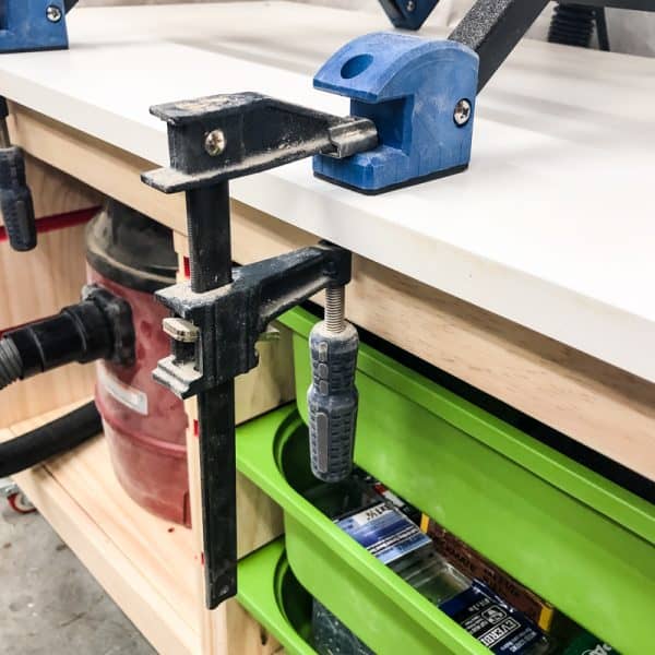 IKEA Workbench Hack - Rolling Benchtop Tool Stand - The Handyman's Daughter