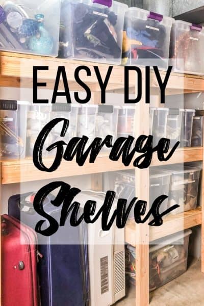 DIY Garage Shelves with Plans - The Handyman's Daughter