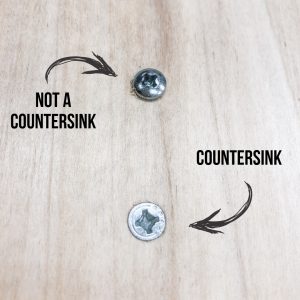 How to Countersink Screws - The Handyman's Daughter