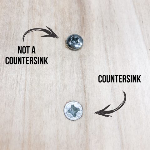 How to Countersink Screws - The Handyman's Daughter