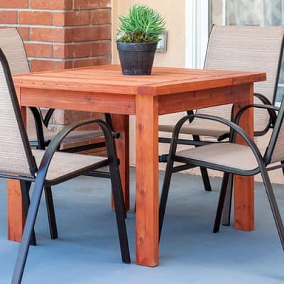 20 DIY Outdoor Table Ideas for Your Deck or Patio - The Handyman's Daughter