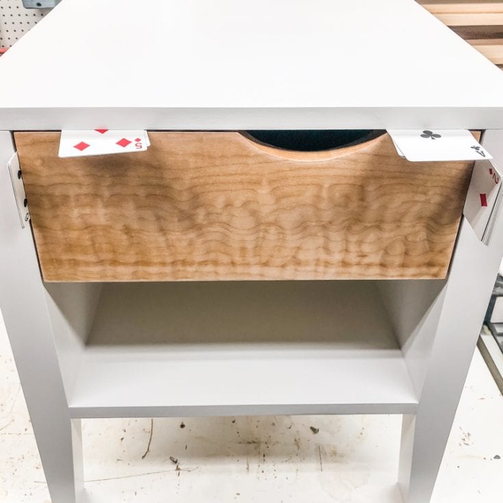 DIY Nightstand with Notched Drawer - The Handyman's Daughter