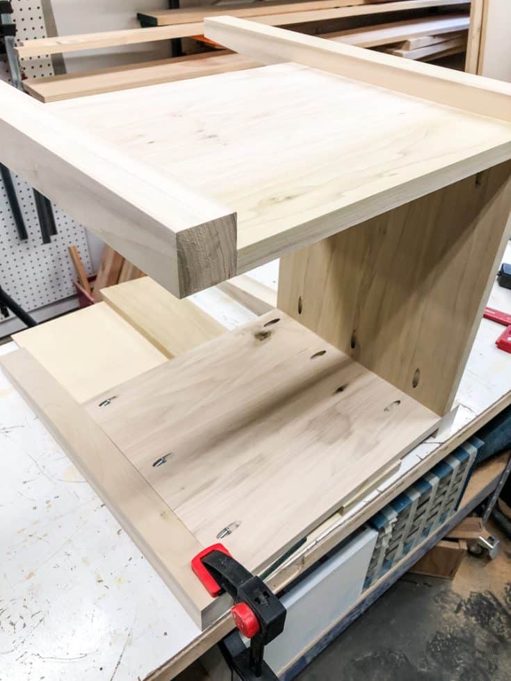 DIY Bedside Table with Drawer and Shelf - The Handyman's Daughter