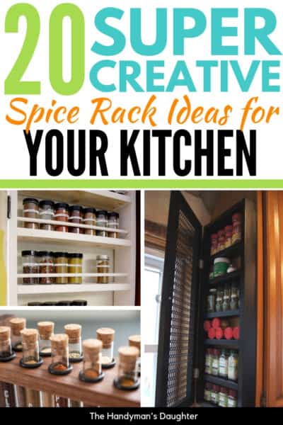 20 Genius Spice Rack Ideas for your Kitchen - The Handyman's Daughter
