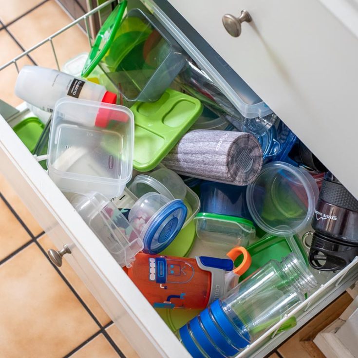 DIY Tupperware Drawer Organizer - The Handyman's Daughter