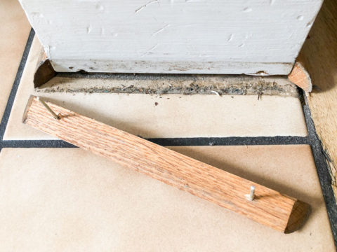 How to Remove Quarter Round Trim - The Handyman's Daughter