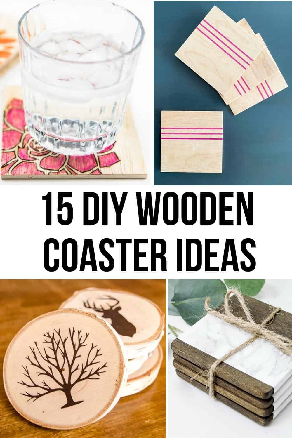 15 Easy DIY Wood Coaster Design Ideas - The Handyman's Daughter