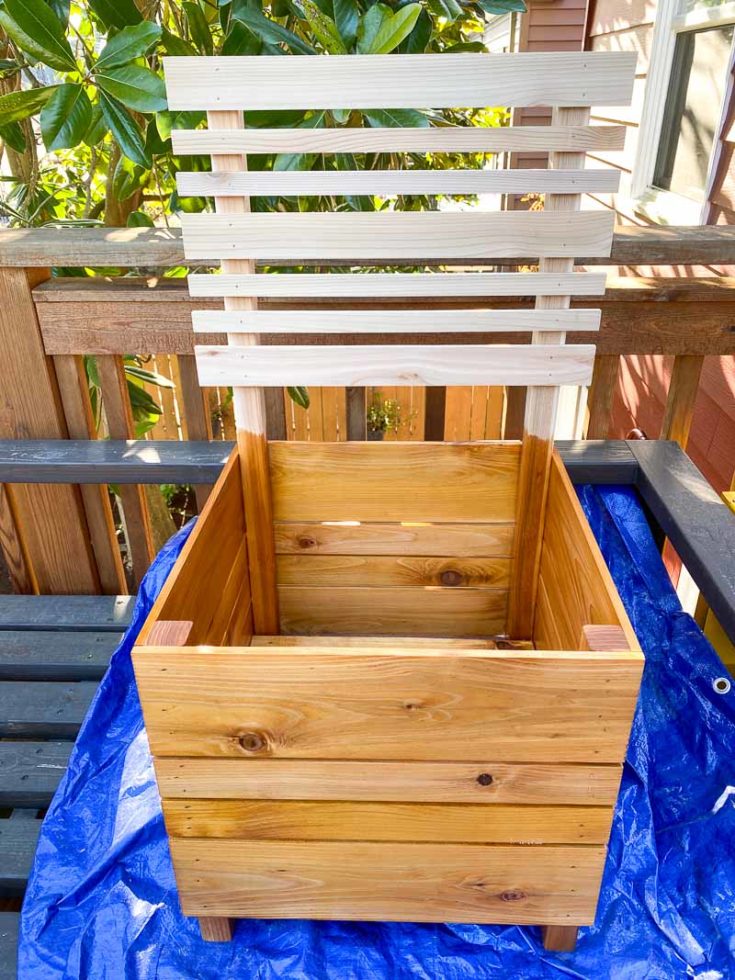DIY Planter Box with Trellis - The Handyman's Daughter