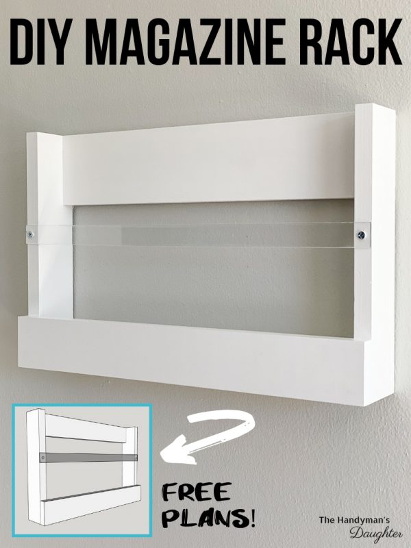 DIY Magazine Rack for the Wall [One Board Project] - The Handyman's ...