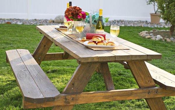 20 DIY Picnic Table Ideas to Build this Summer - The Handyman's Daughter