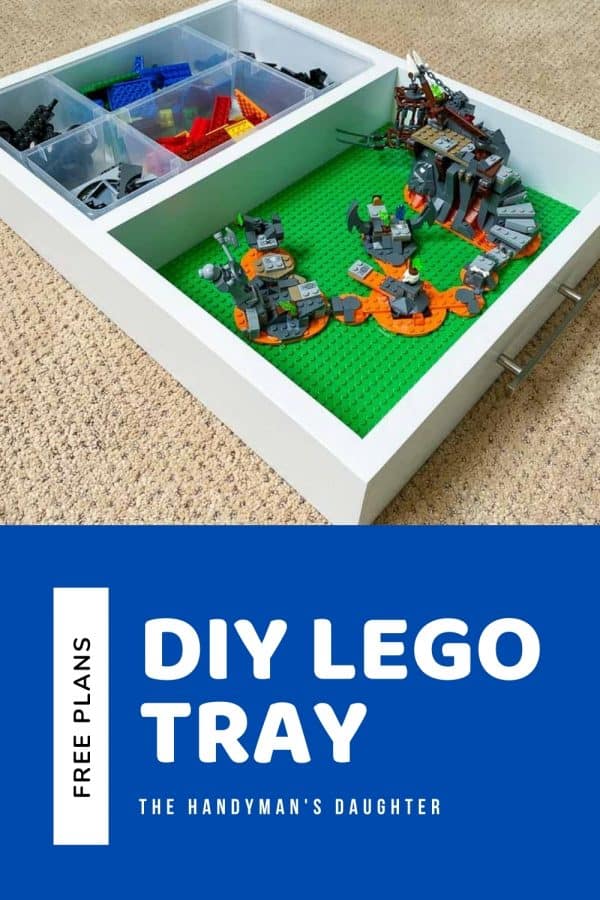 DIY Lego Tray with Organizer - The Handyman's Daughter