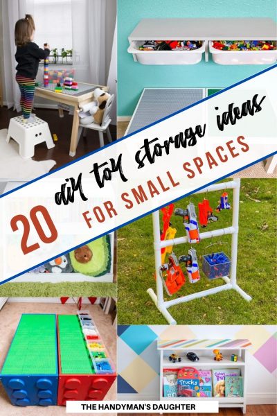 20 DIY Toy Storage Ideas for Small Spaces - The Handyman's Daughter