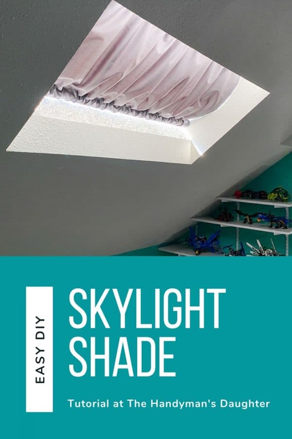 DIY Skylight Shade [with a regular curtain!] - The Handyman's Daughter