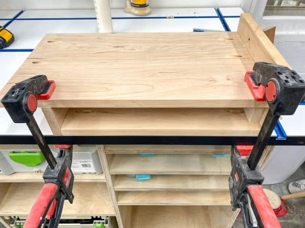 DIY Monitor Stand with Storage - The Handyman's Daughter