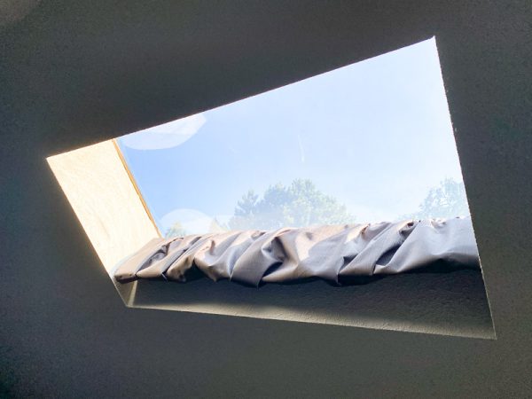 DIY Skylight Shade [with a regular curtain!] - The Handyman's Daughter
