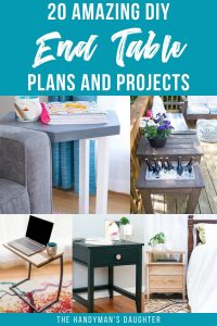 20 Amazing DIY End Table Plans and Projects - The Handyman's Daughter