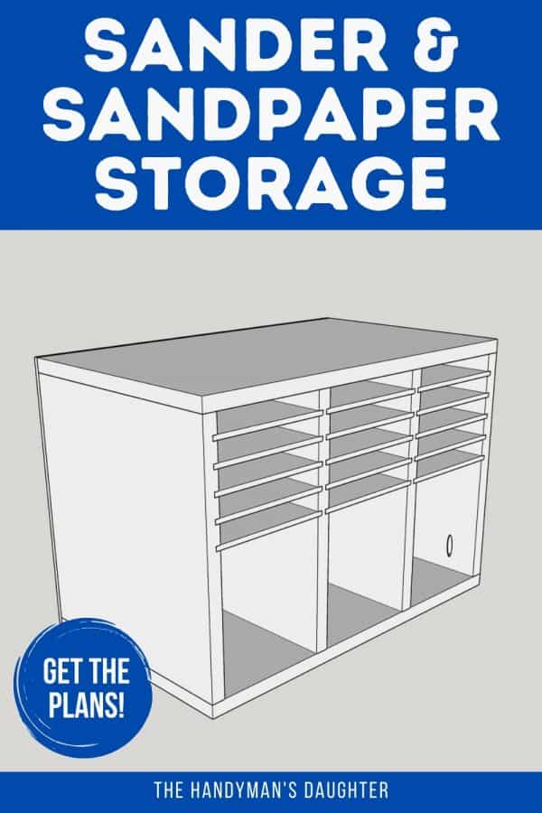 Sander and Sandpaper Storage - The Handyman's Daughter