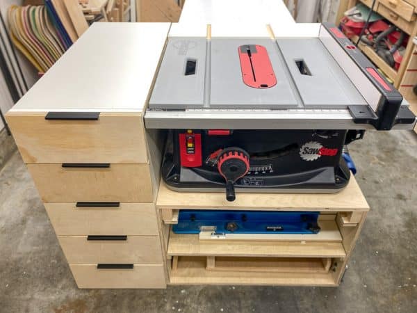 Easy DIY Planer Stand with Storage - The Handyman's Daughter