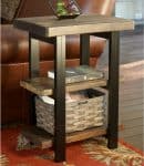 DIY Rustic End Table [with plans] - The Handyman's Daughter