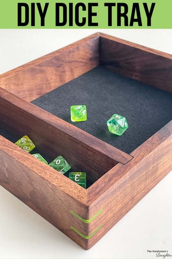 DIY Dice Tray for Tabletop Games - The Handyman's Daughter