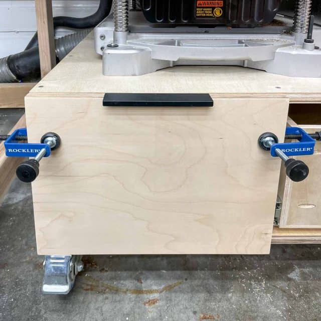 Easy DIY Planer Stand with Storage - The Handyman's Daughter