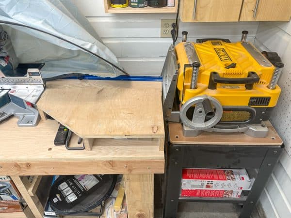 Easy DIY Planer Stand with Storage - The Handyman's Daughter