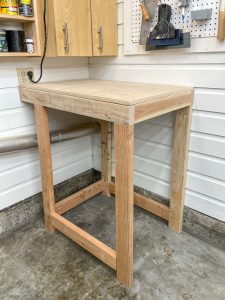DIY Tool Stand with Sander Lift - The Handyman's Daughter