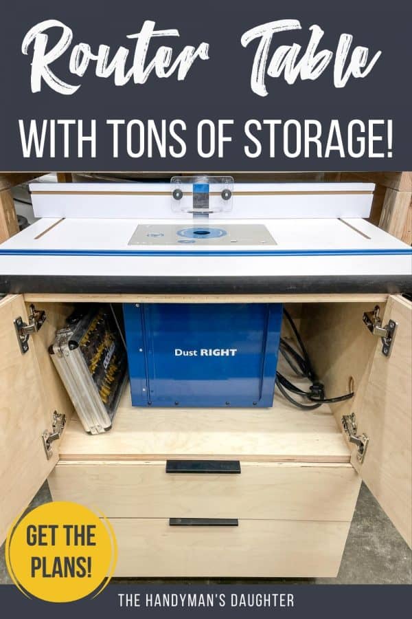 DIY Router Table with Plans - The Handyman's Daughter