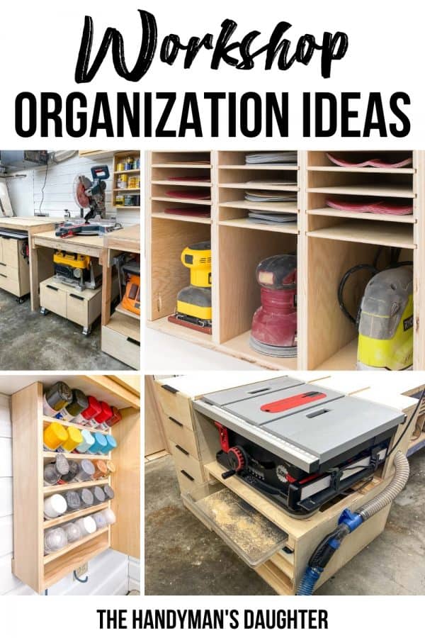 Small Garage Workshop Organization Ideas - The Handyman's Daughter