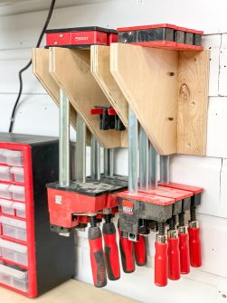 3 DIY Clamp Rack Ideas for your Workshop - The Handyman's Daughter