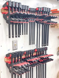 3 DIY Clamp Rack Ideas for your Workshop - The Handyman's Daughter