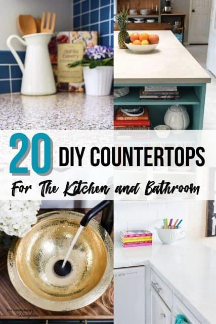 20 DIY Countertops for your Kitchen or Bathroom - The Handyman's Daughter