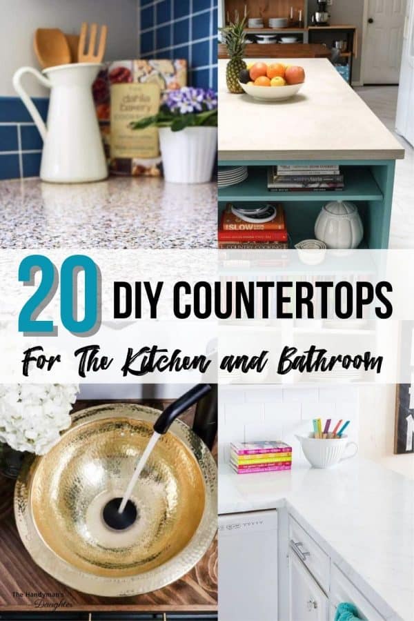 20 DIY Countertops for your Kitchen or Bathroom - The Handyman's Daughter